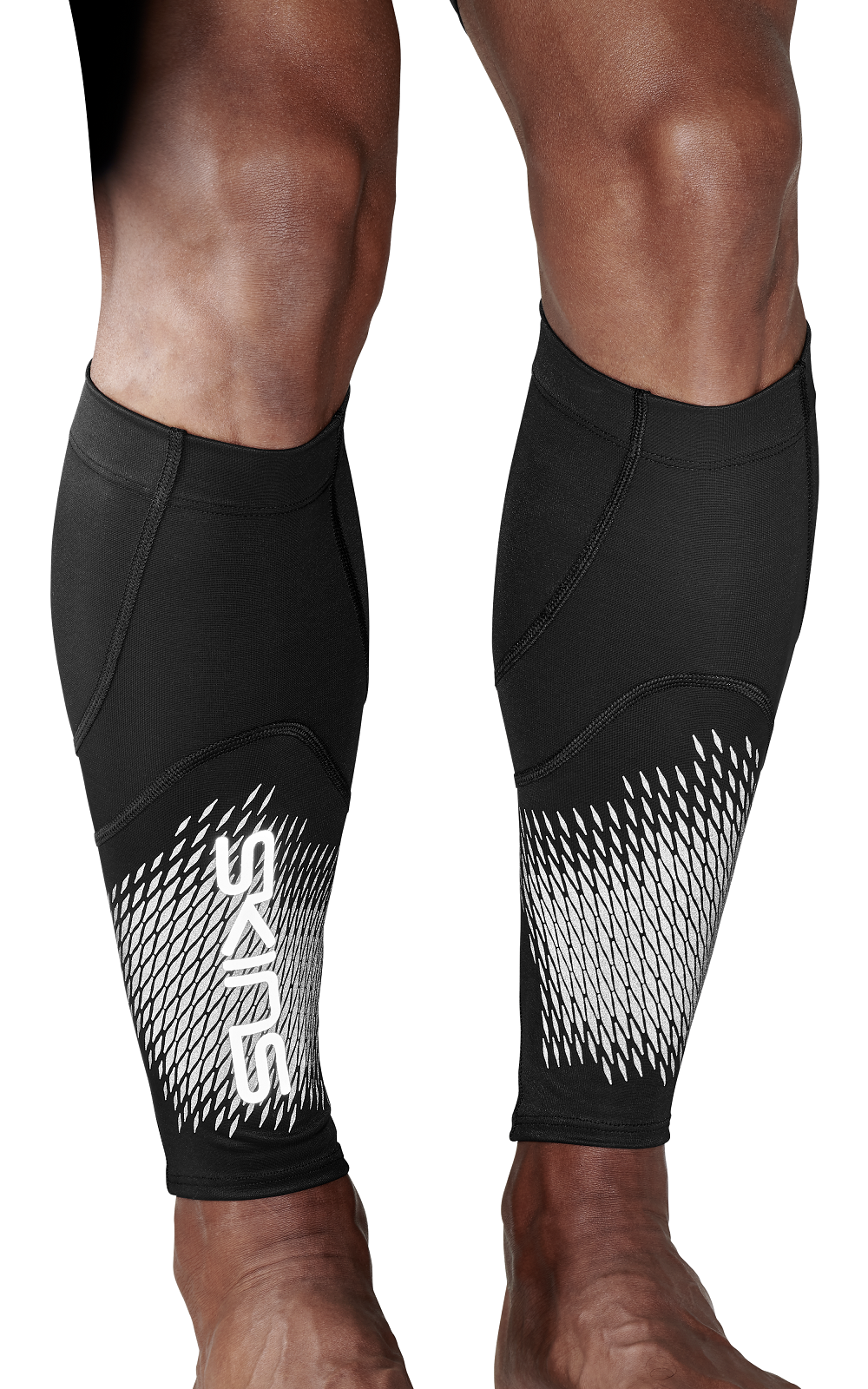 SKINS UNISEX COMPRESSION MX CALF SLEEVE 3-SERIES - BLACK STARS